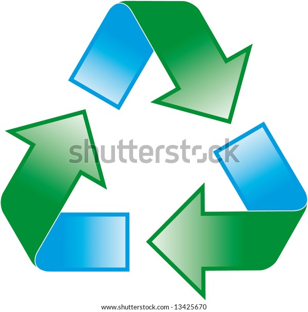 Universal Recycling Symbol Stock Vector (Royalty Free) 13425670 ...