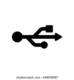 Universal Serial Bus Icon Black Sign: เวกเตอร์สต็อก (ปลอดค่าลิขสิทธิ์ ...