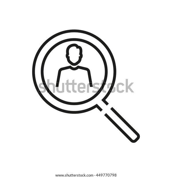 Universal Vector Illustration Loupe Focus On Stock Vector (Royalty Free ...