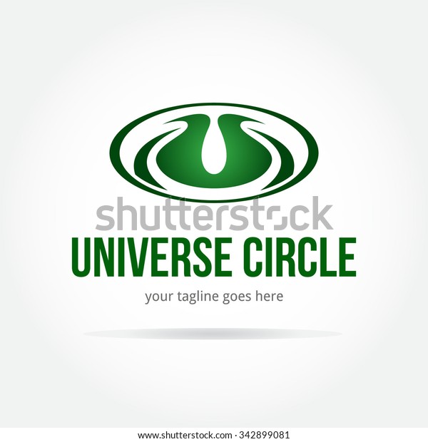 Universe Circle Abstract Green Vector Logo Stock Vector (Royalty Free ...