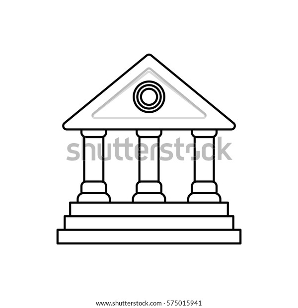 University Building Symbol Icon Vector Illustration Stock Vector ...