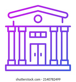 University Building Vector Illustration Isolated On Stock Vector ...