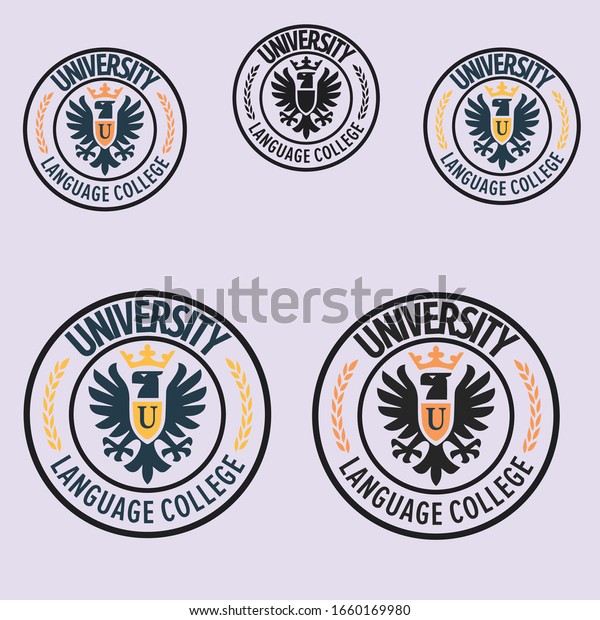 University College Royal Logo Editable: стоковая векторная графика (без ...