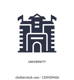 University Icon Simple Element Illustration Education Stock Vector ...