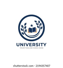 University Logo Design Vector Template Stock Vector (Royalty Free ...