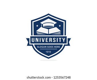 Set University Logo Template: vector de stock (libre de regalías ...