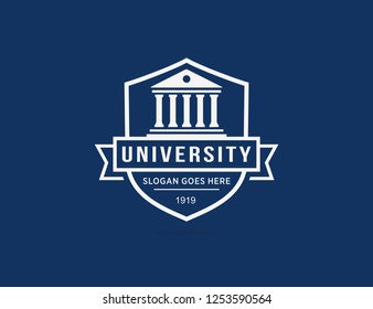 University Logo Template Stock Vector (Royalty Free) 1253590564 ...