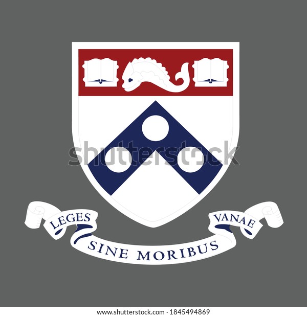 University Pennsylvania Logo Pennsylvania Vector Logo Stock Vector ...