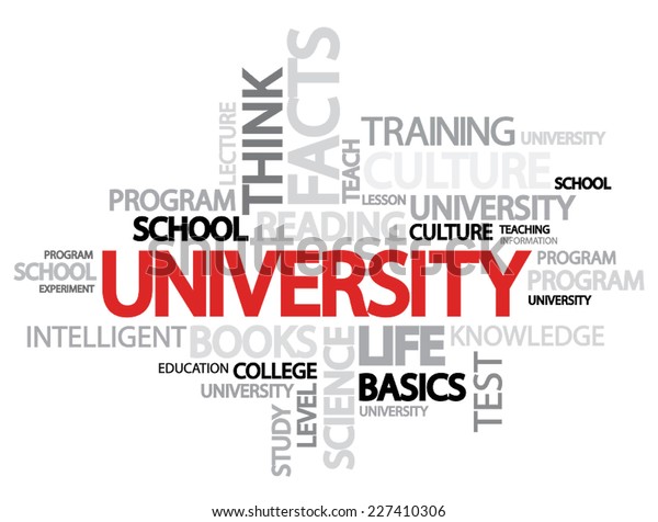 University Word Cloud Bubble Tags Tree Stock Vector (Royalty Free ...