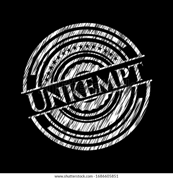 Unkempt Written Chalkboard Texture Vector Illustration Stock Vector ...