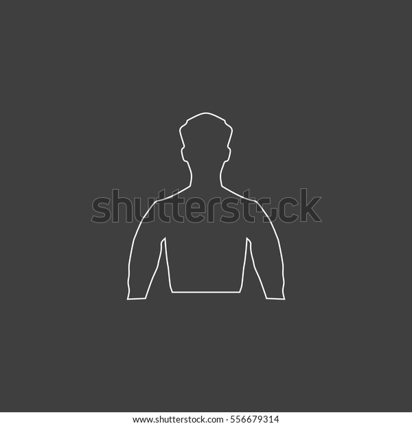 Unknown Male Outline Vector Icon Contour Stock Vector (Royalty Free ...