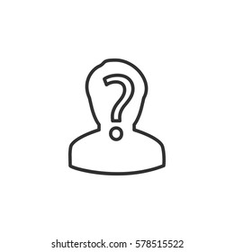 Unknown Person Silhouette Question Mark Stock Vector (Royalty Free ...