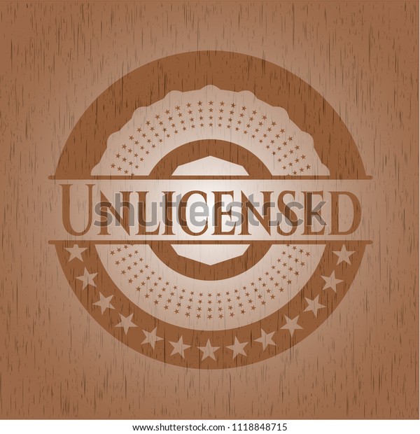 Unlicensed Wood Emblem Stock Vector (Royalty Free) 1118848715 ...