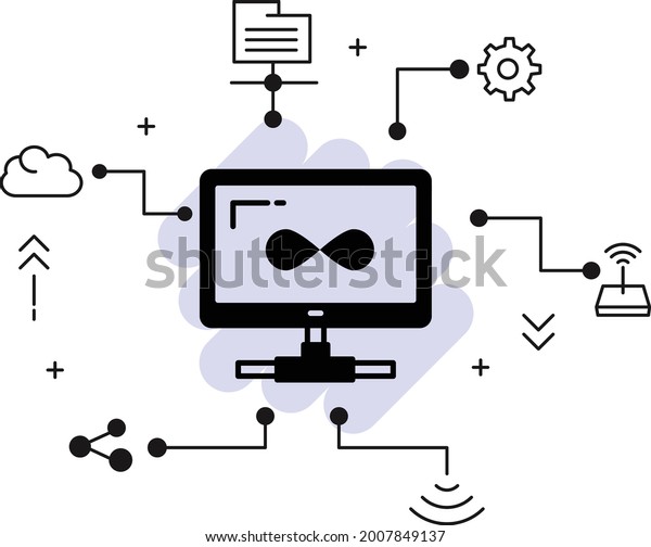 Unlimited Bandwidth Connection Concept High Speed Stock Vector (Royalty ...