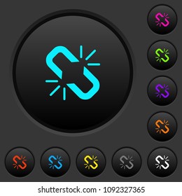 Unlink Dark Push Buttons Vivid Color Stock Vector (Royalty Free) 1092327365 | Shutterstock