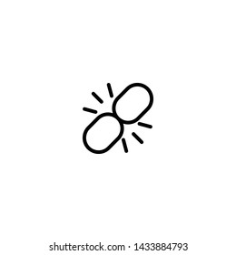 Unlink Unlink Symbol Vector Icon Stock Vector (Royalty Free) 1433884793 ...