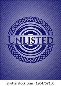 Unlisted Badge Jean Texture Stock Vector (Royalty Free) 1204759150 ...