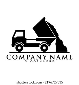 Unloading Truck Illustration Vector Logo Stock Vector (Royalty Free ...