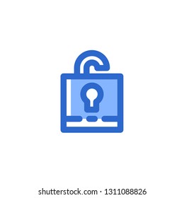 Unlock Icon Lock Logo App User Stock Vector (Royalty Free) 1311088823