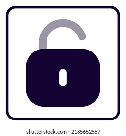 Unlock Icon White Background Unlock Icon Stock Vector (Royalty Free ...