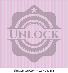 Unlock Pink Emblem Retro Stock Vector (Royalty Free) 1244260483 ...