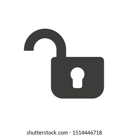 Unlock Vector Graphics Glyph Icon Stock Vector (Royalty Free) 1514446718