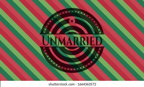 Unmarried Christmas Badge Background Vector Illustration Stock Vector ...