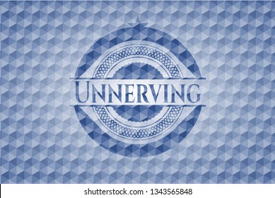 Unnerving Blue Emblem Geometric Pattern Stock Vector (Royalty Free ...