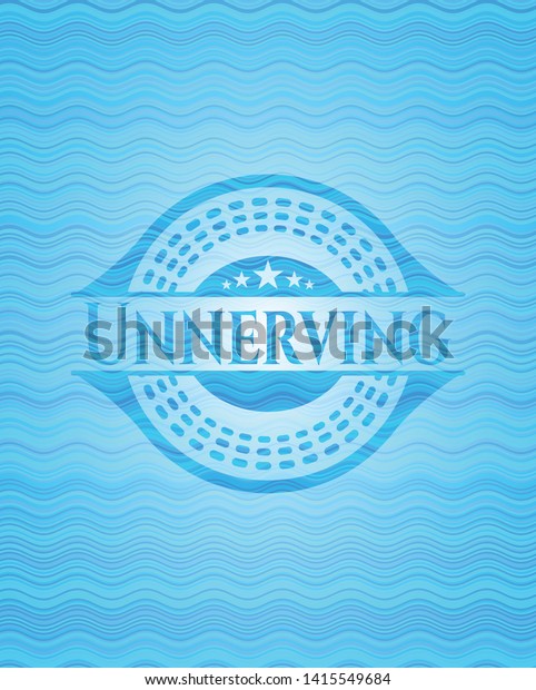 Unnerving Light Blue Water Badge Vector Stock Vector (Royalty Free ...