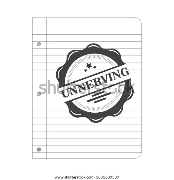 Unnerving Penciled Vector Illustration Detailed Stock Vector (Royalty ...