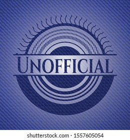 Unofficial Emblem Jean Background Vector Illustration: vector de stock ...