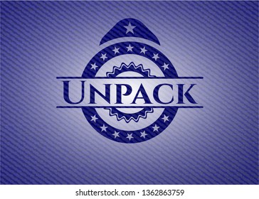 Unpack Emblem Jean Background Stock Vector (Royalty Free) 1362863759 ...