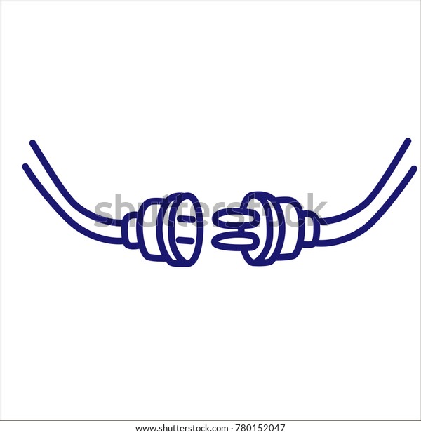 Unplug Cartoon Vector Illustration Black White : image vectorielle de ...