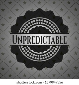Unpredictable Black Emblem Vintage Stock Vector (Royalty Free ...