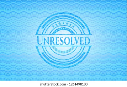 Unresolved Water Representation Badge Background Stock Vector (Royalty ...