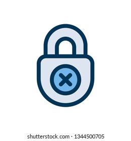 Unsecured Unsafe Icon Stock Vector (Royalty Free) 1344500705 | Shutterstock