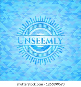 Unseemly Light Blue Emblem Triangle Mosaic Stock Vector (Royalty Free ...