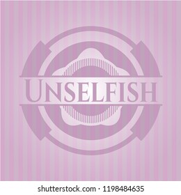 Unselfish Pink Emblem Retro Stock Vector (Royalty Free) 1198484635 ...