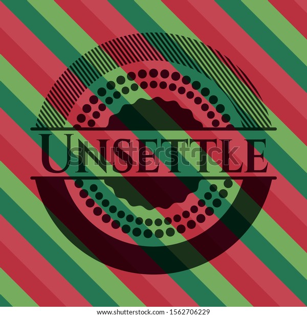 Unsettle Christmas Emblem Vector Illustration Detailed Stock Vector ...