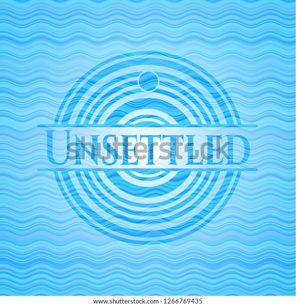 Unsettled Water Emblem Background Stock Vector (Royalty Free ...
