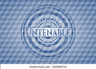 Untenable Blue Emblem Geometric Pattern Vector Stock Vector (Royalty ...