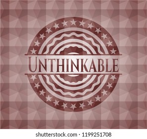 Unthinkable Red Badge Geometric Background Seamless Stock Vector ...