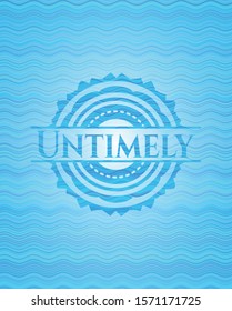 Untimely Water Representation Badge Vector Illustration Stock Vector ...