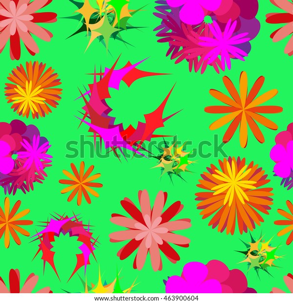 Unusual Flowers Stock Vector (Royalty Free) 463900604