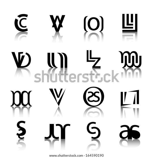 Unusual Icons Set Isolated On White Stock Vector (Royalty Free) 164590190