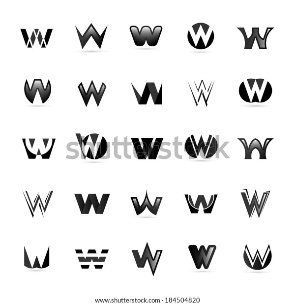 Unusual Letters Set Isolated On White Stock Vector (Royalty Free ...