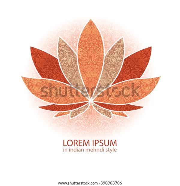 Unusual Vector Image Lotus Ornate Paisley Stock Vector (Royalty Free ...