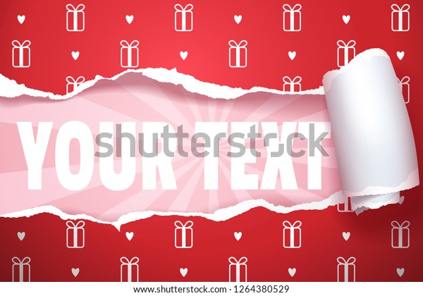 Unwrapped Gift Copy Space Separate Layers Stock Vector (Royalty Free ...