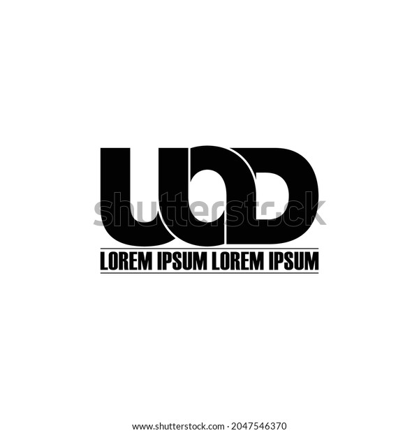 Uod Letter Monogram Logo Design Vector Stock Vector (Royalty Free ...