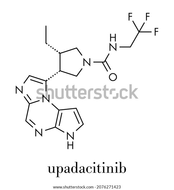 Upadacitinib Drug Molecule Second Generation Janus Stock Vector ...